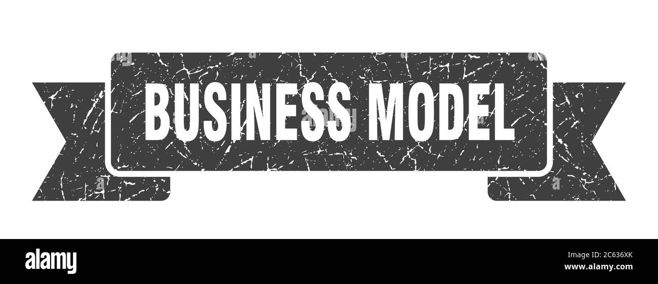 business model ribbon. business model grunge band sign. business model ...