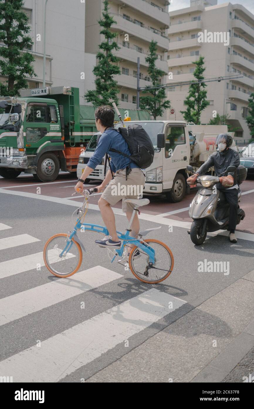 Japan bike lane hi-res stock photography and images - Alamy