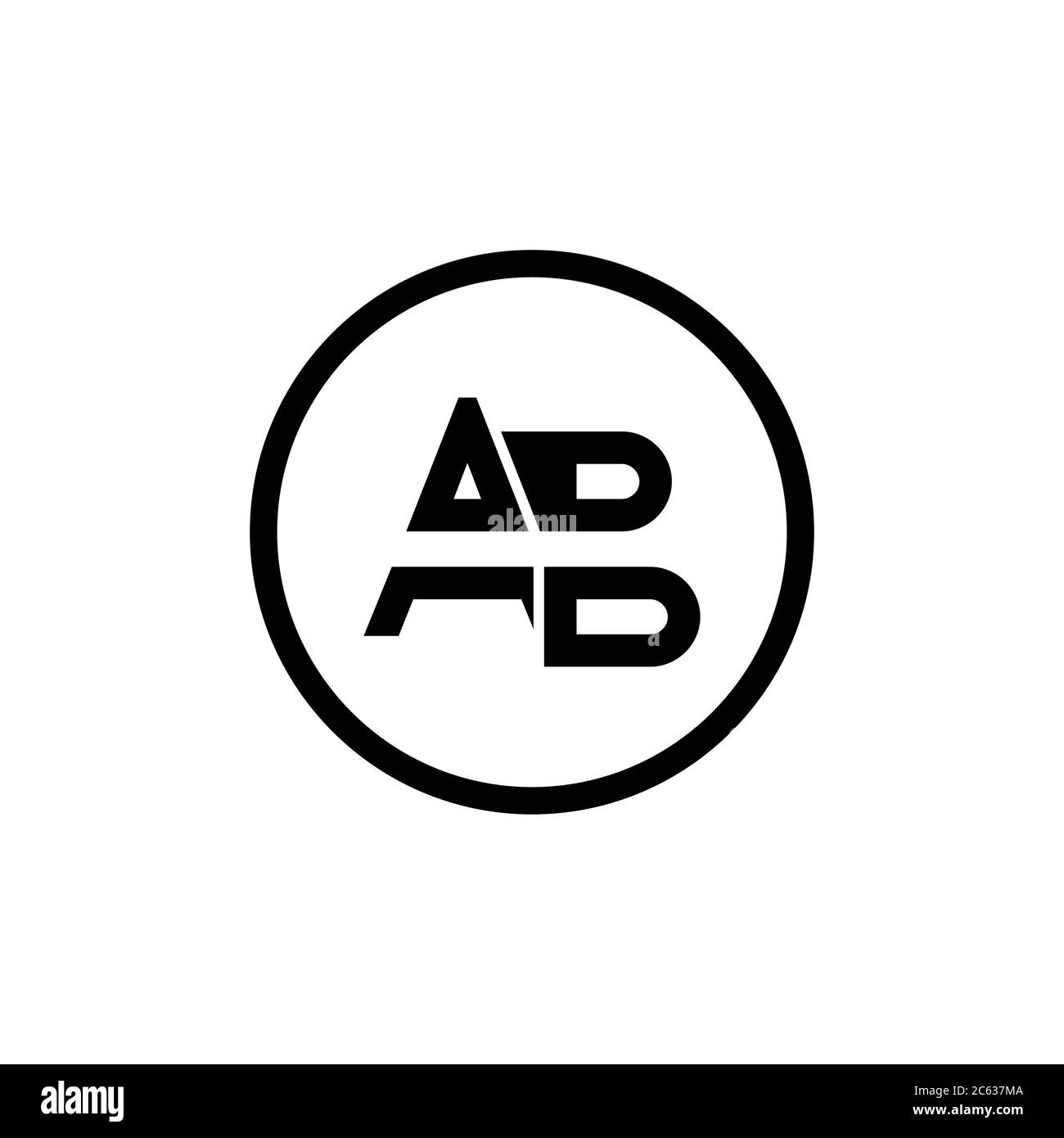 AB Logo Design Business Typography Vector Template. Creative Linked ...