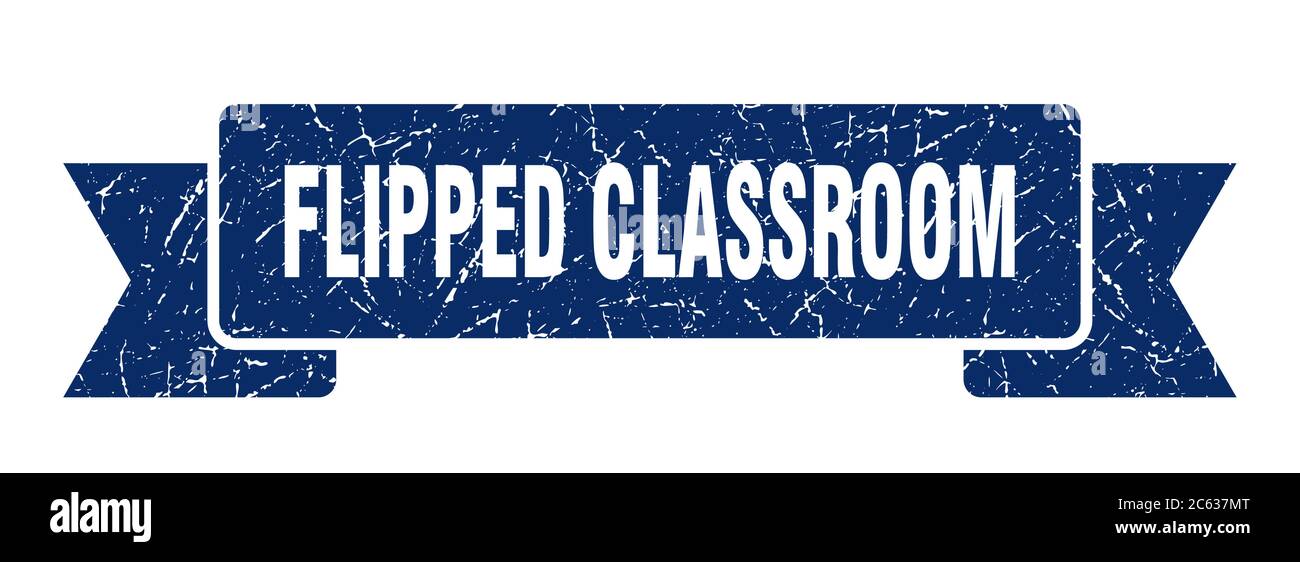 flipped classroom ribbon. flipped classroom grunge band sign. flipped ...