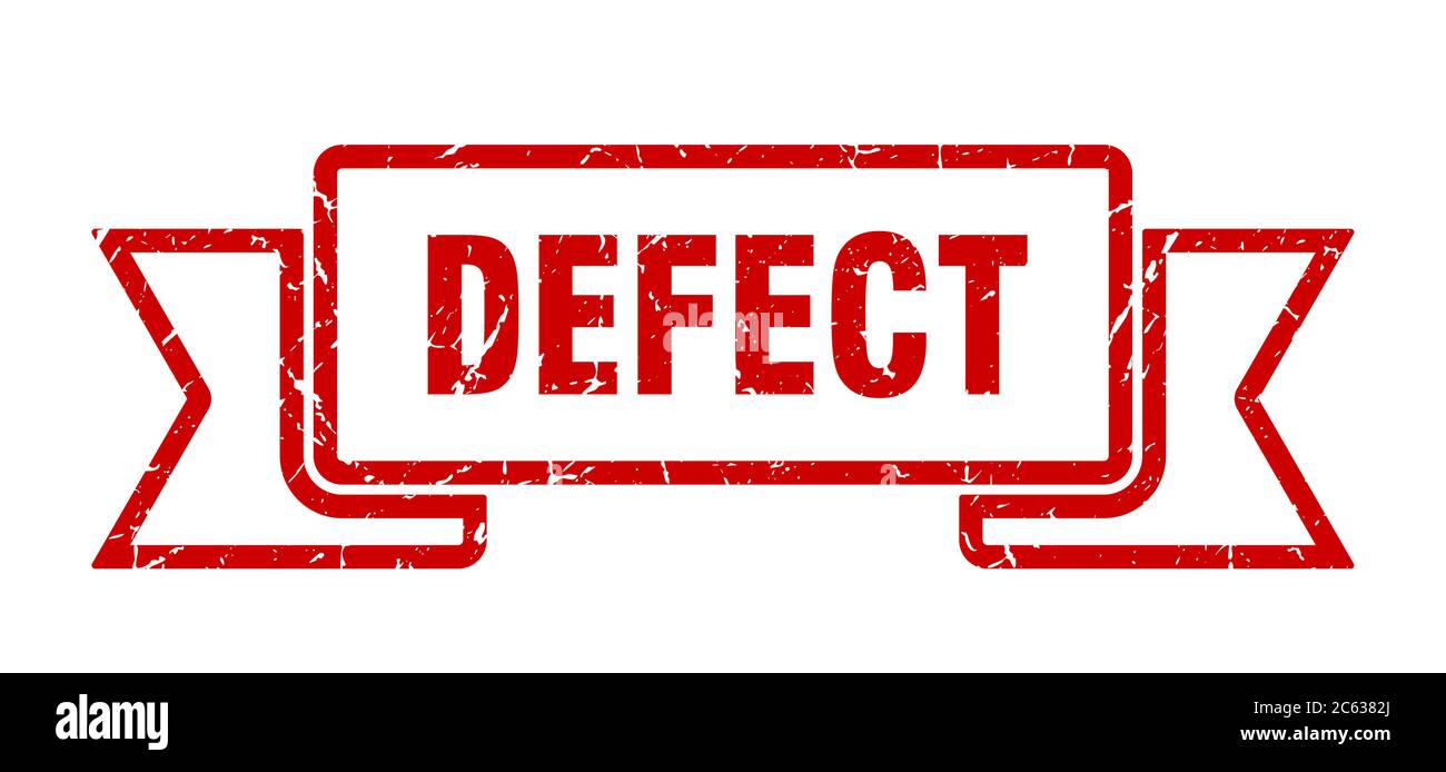 defect ribbon. defect grunge band sign. defect banner Stock Vector ...