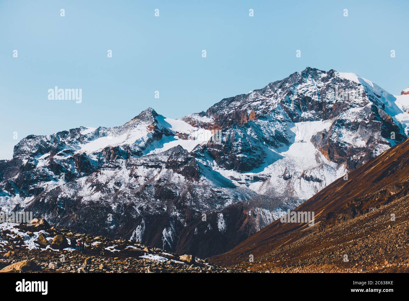 Landscape photo of mountain range Stock Photo - Alamy