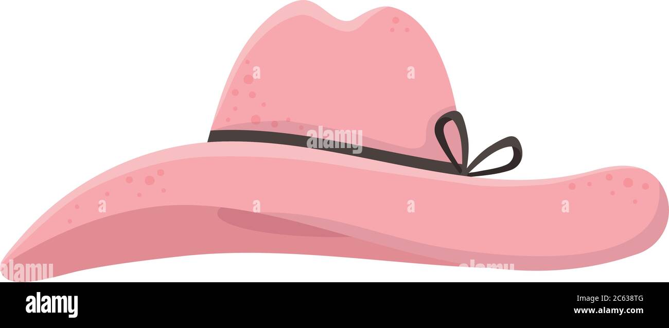 pink hat accessory fashion isolated design icon vector illustration ...