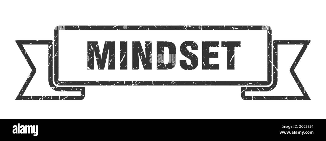 mindset ribbon. mindset grunge band sign. mindset banner Stock Vector ...
