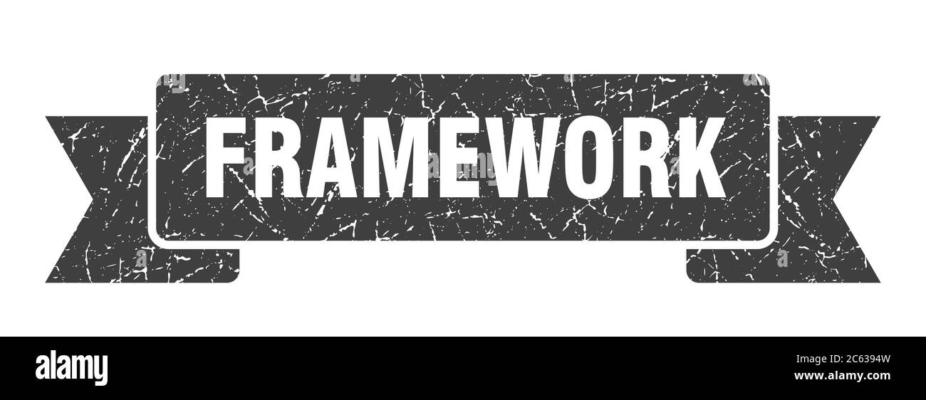 framework ribbon. framework grunge band sign. framework banner Stock ...