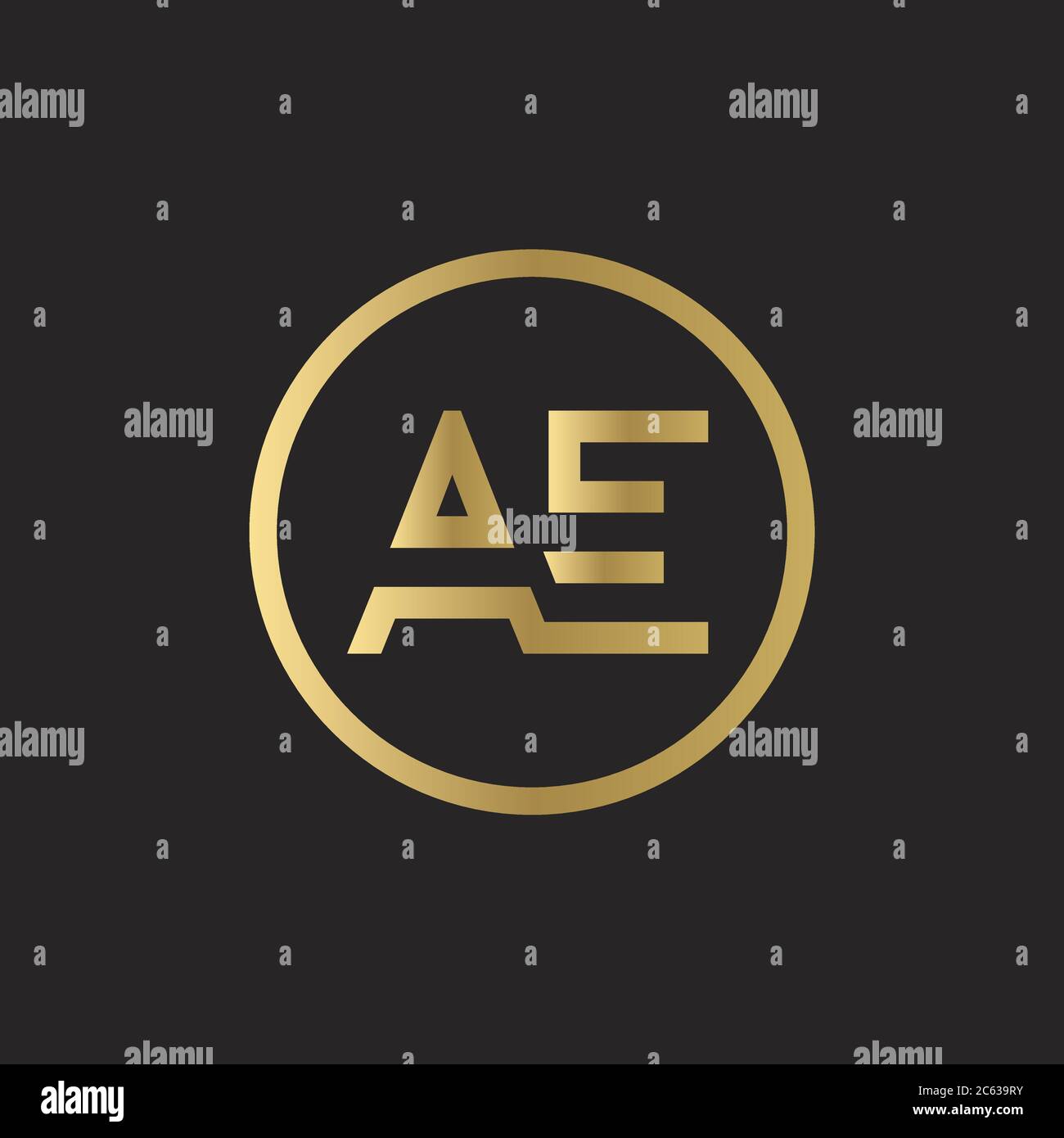 AE Logo Design Business Typography Vector Template. Creative Linked Letter AE Logo Template. AE ...