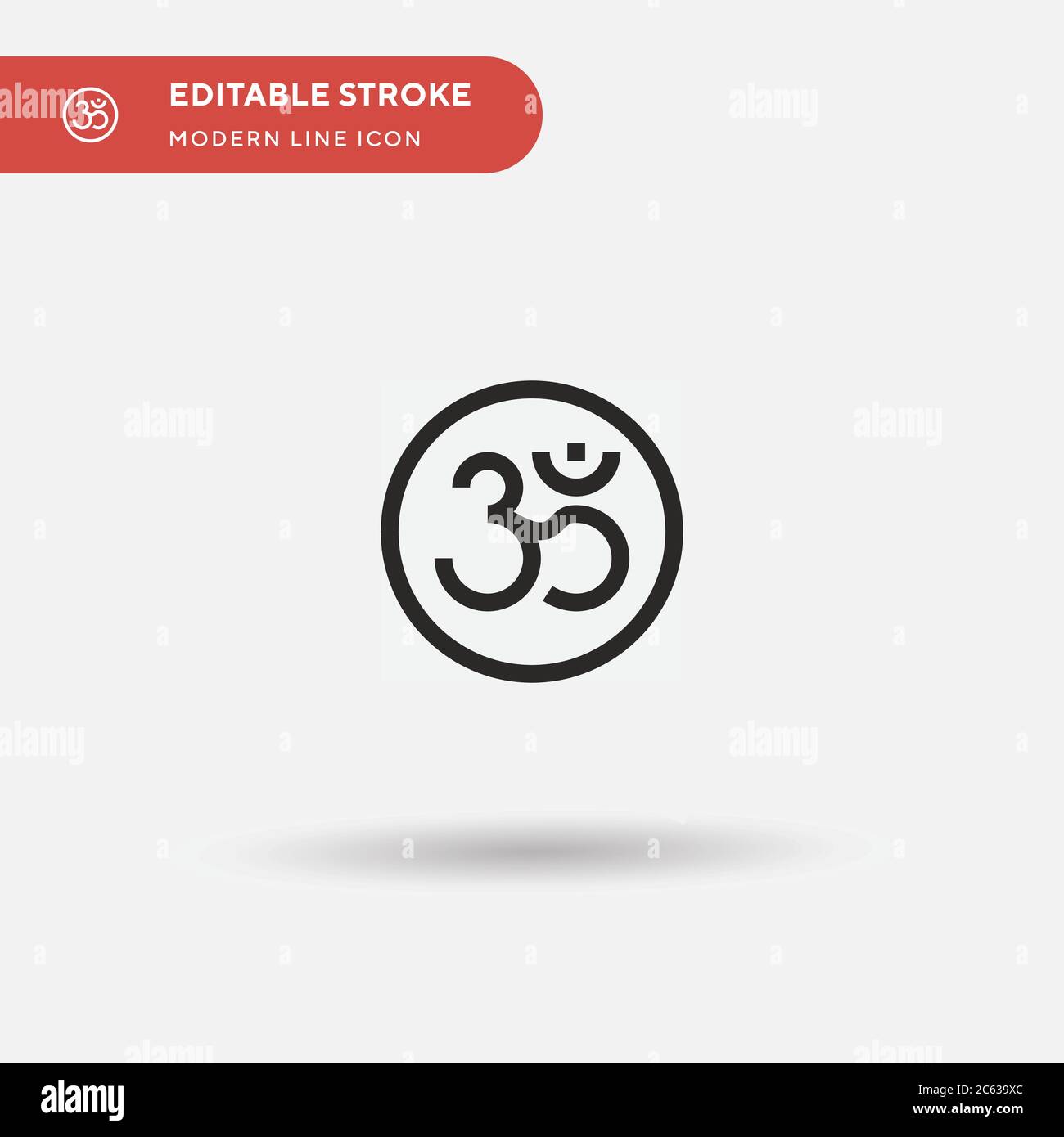 Om Simple vector icon. Illustration symbol design template for web ...