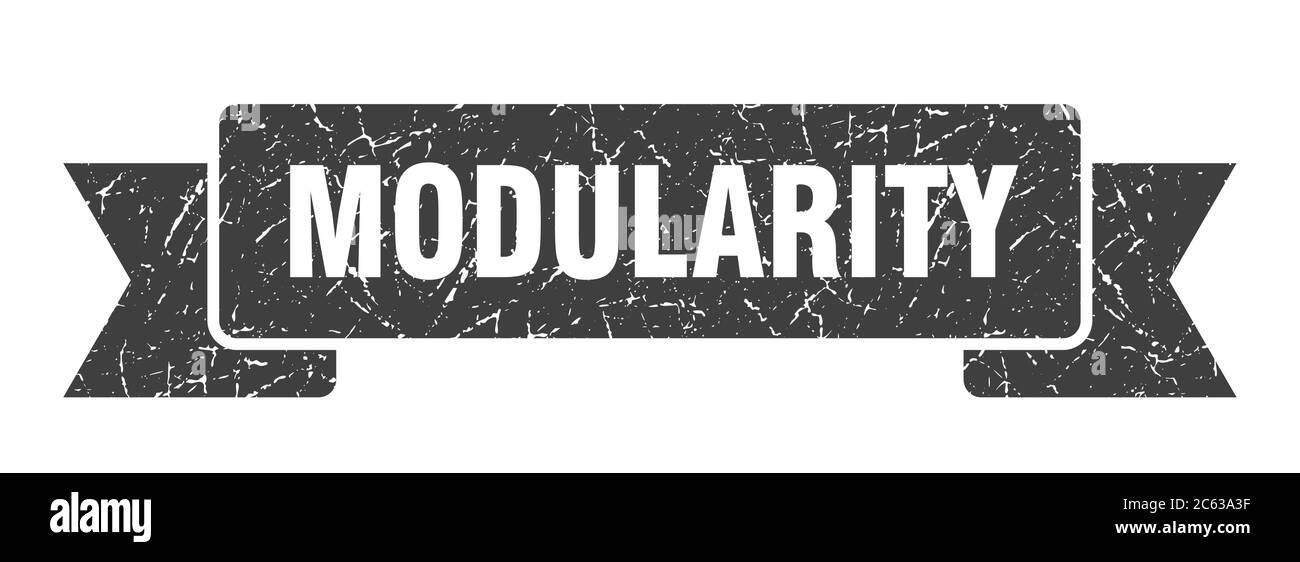modularity ribbon. modularity grunge band sign. modularity banner Stock ...