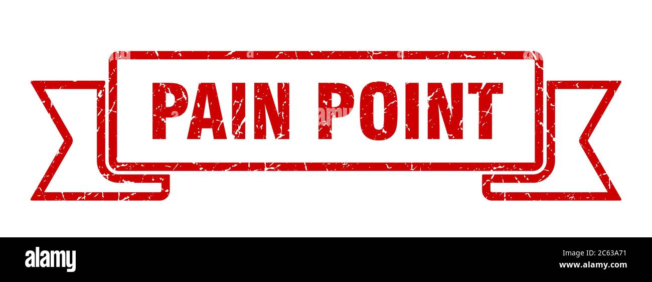pain point ribbon. pain point grunge band sign. pain point banner Stock ...