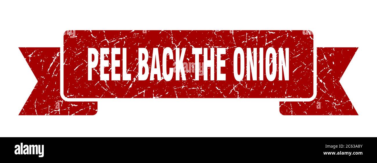 peel back the onion ribbon. peel back the onion grunge band sign. peel ...