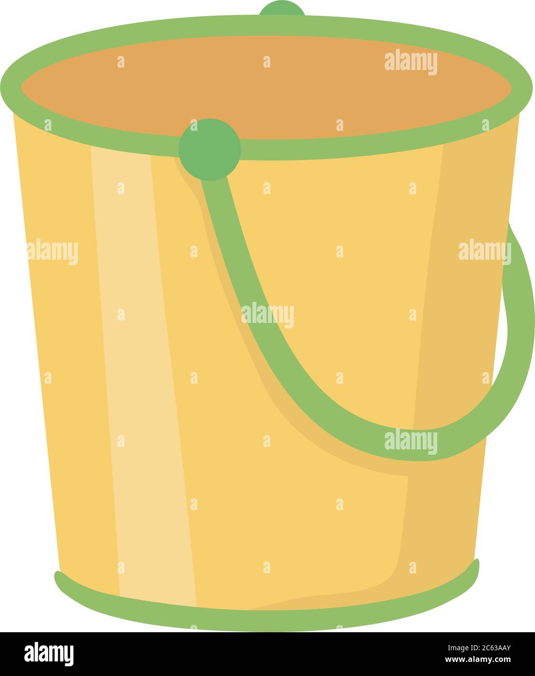 plastic bucket tool isolated design icon white background vector ...