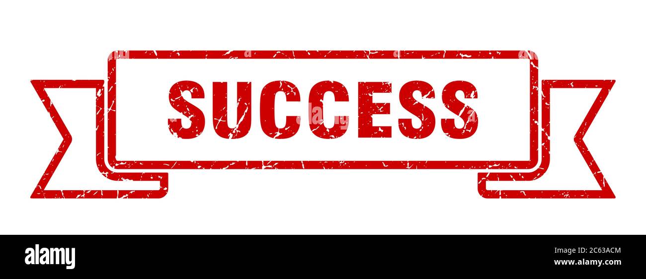 success ribbon. success grunge band sign. success banner Stock Vector ...