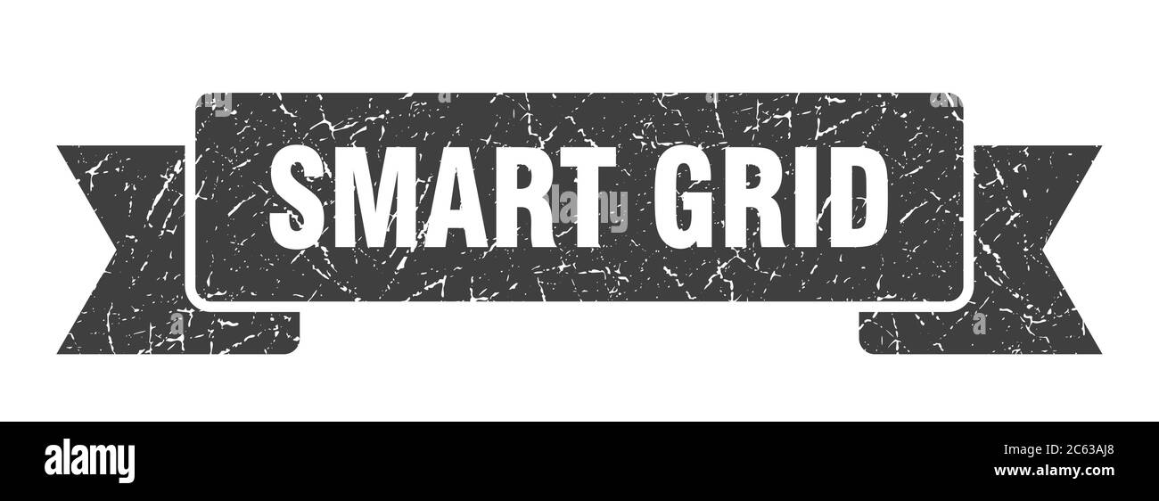 smart grid ribbon. smart grid grunge band sign. smart grid banner Stock ...