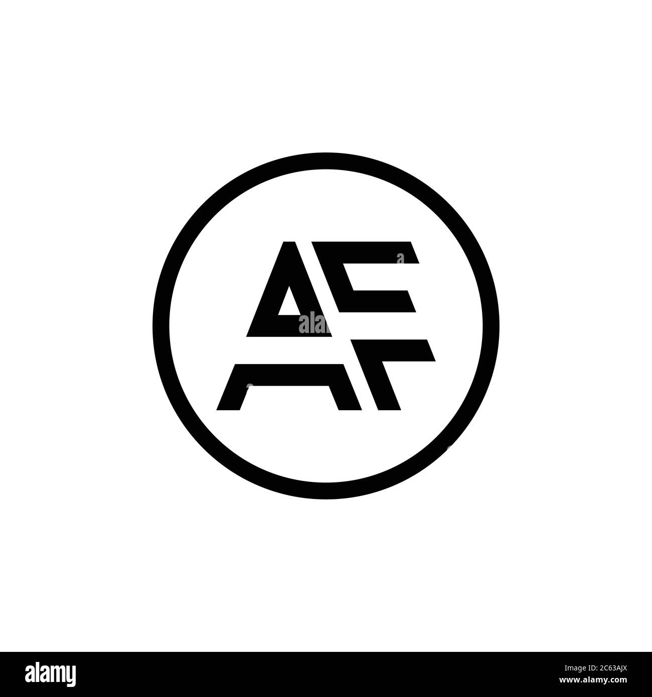 AF Logo Design Business Typography Vector Template. Creative Linked ...