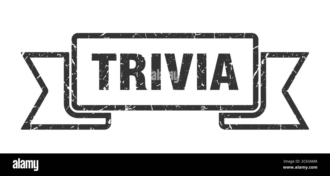 trivia ribbon. trivia grunge band sign. trivia banner Stock Vector ...