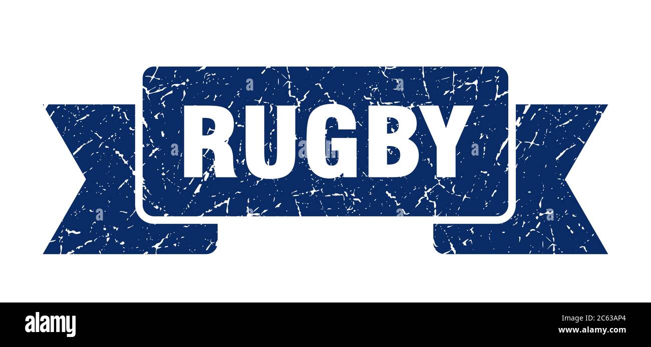 rugby ribbon. rugby grunge band sign. rugby banner Stock Vector Image ...