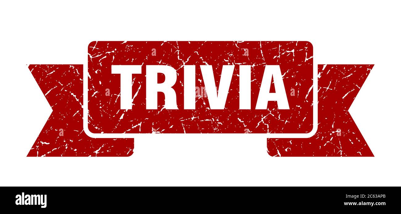 trivia ribbon. trivia grunge band sign. trivia banner Stock Vector ...