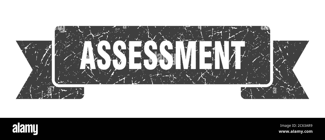 assessment ribbon. assessment grunge band sign. assessment banner Stock ...
