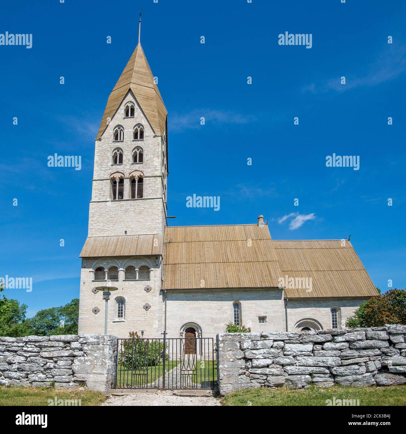 Medieval countryside church gotland sweden hi-res stock photography and ...