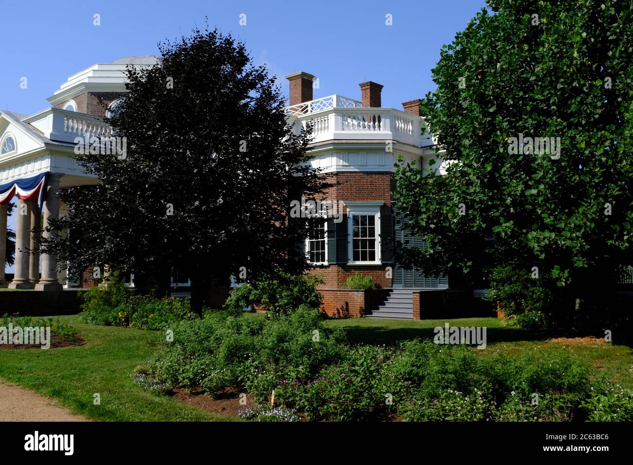 Monticello - Former home of Thomas Jefferson Stock Photo - Alamy