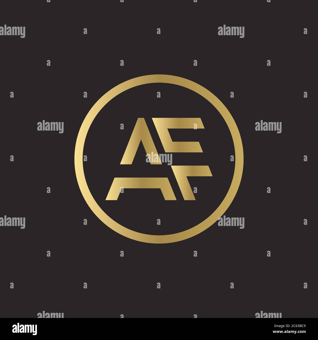 AF Logo Design Business Typography Vector Template. Creative Linked ...