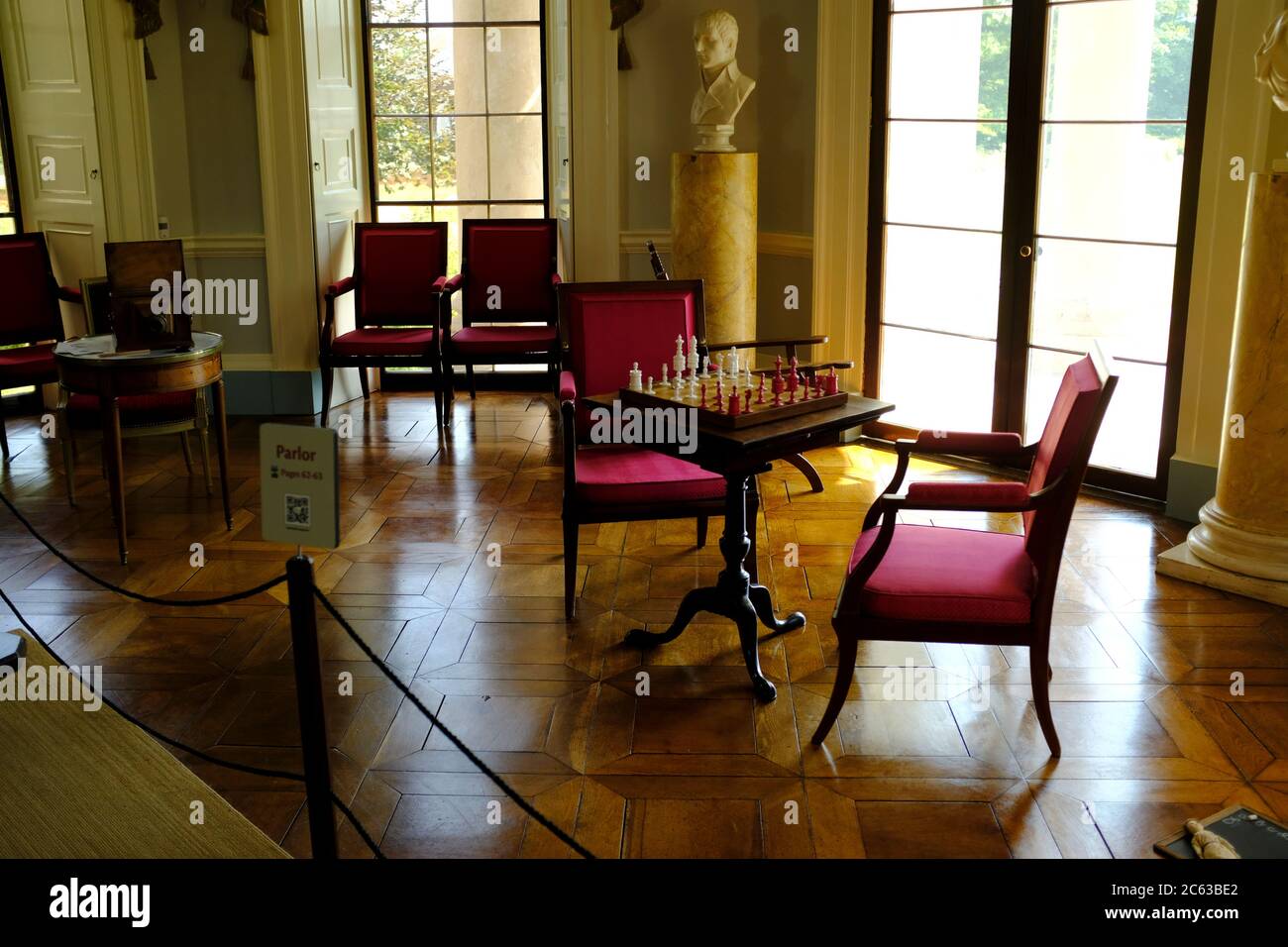 The Parlor in Monticello, Thomas Jefferson’s Former Home Stock Photo ...