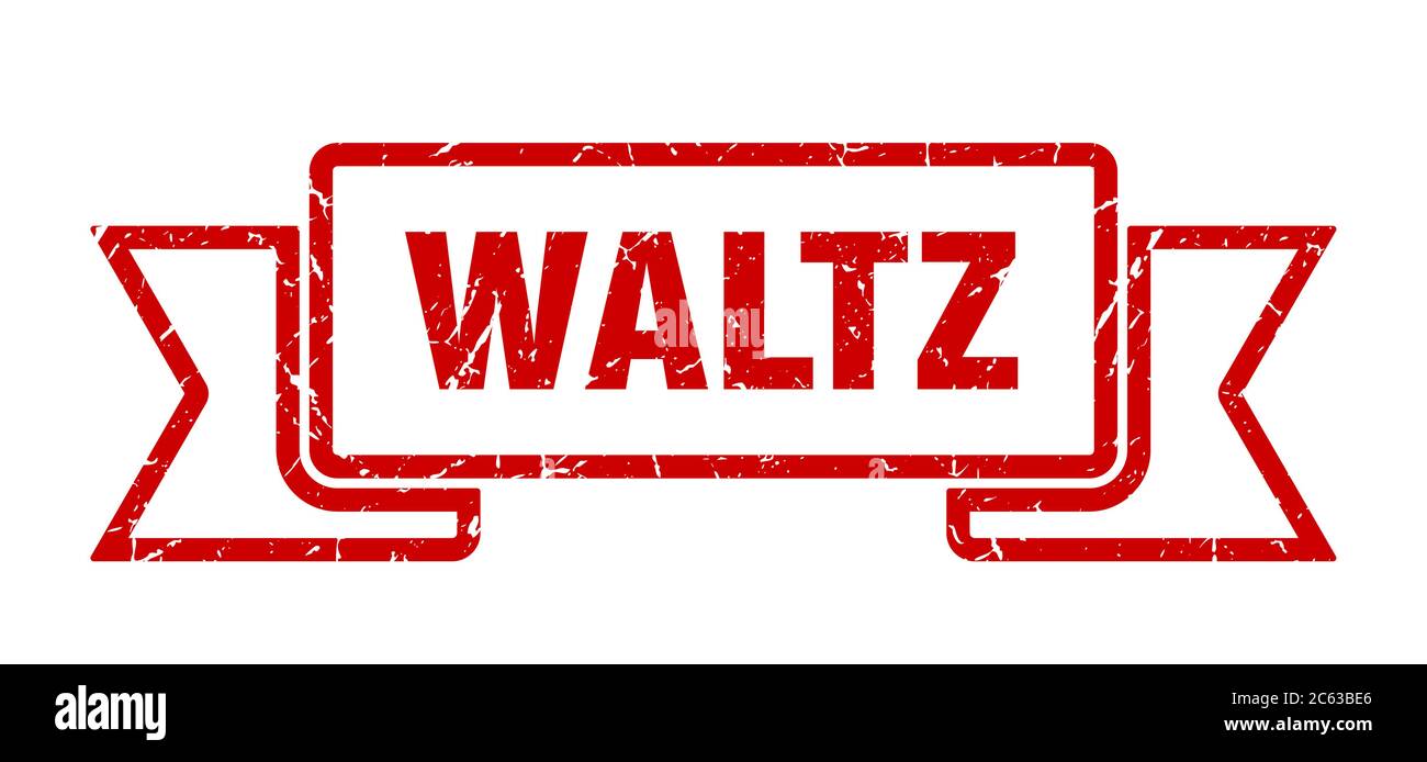 waltz ribbon. waltz grunge band sign. waltz banner Stock Vector Image ...