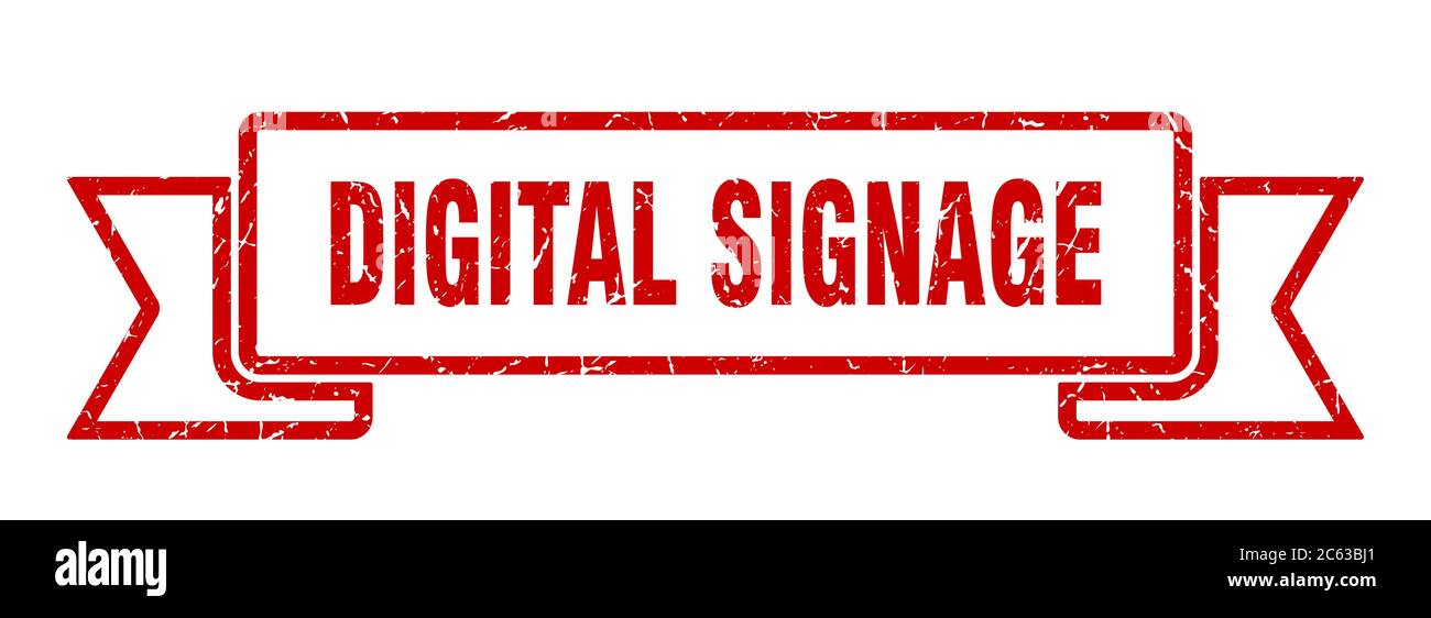 Digital signage ribbon ribbon hi-res stock photography and images - Alamy