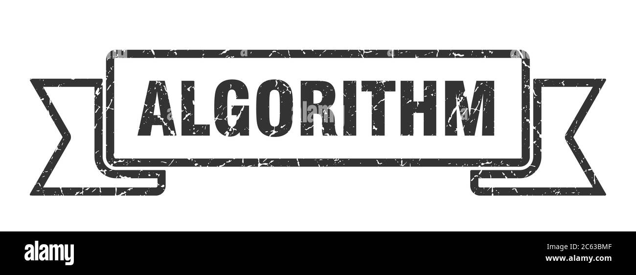 algorithm ribbon. algorithm grunge band sign. algorithm banner Stock Vector Image & Art - Alamy
