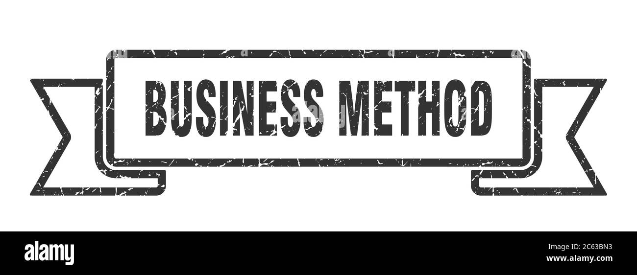 business method ribbon. business method grunge band sign. business ...