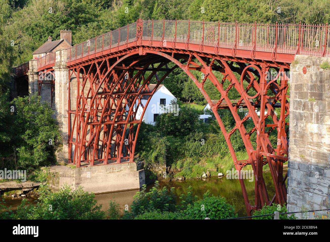 The Iron Bridge across the River Severn in Shropshire, UK, a World ...
