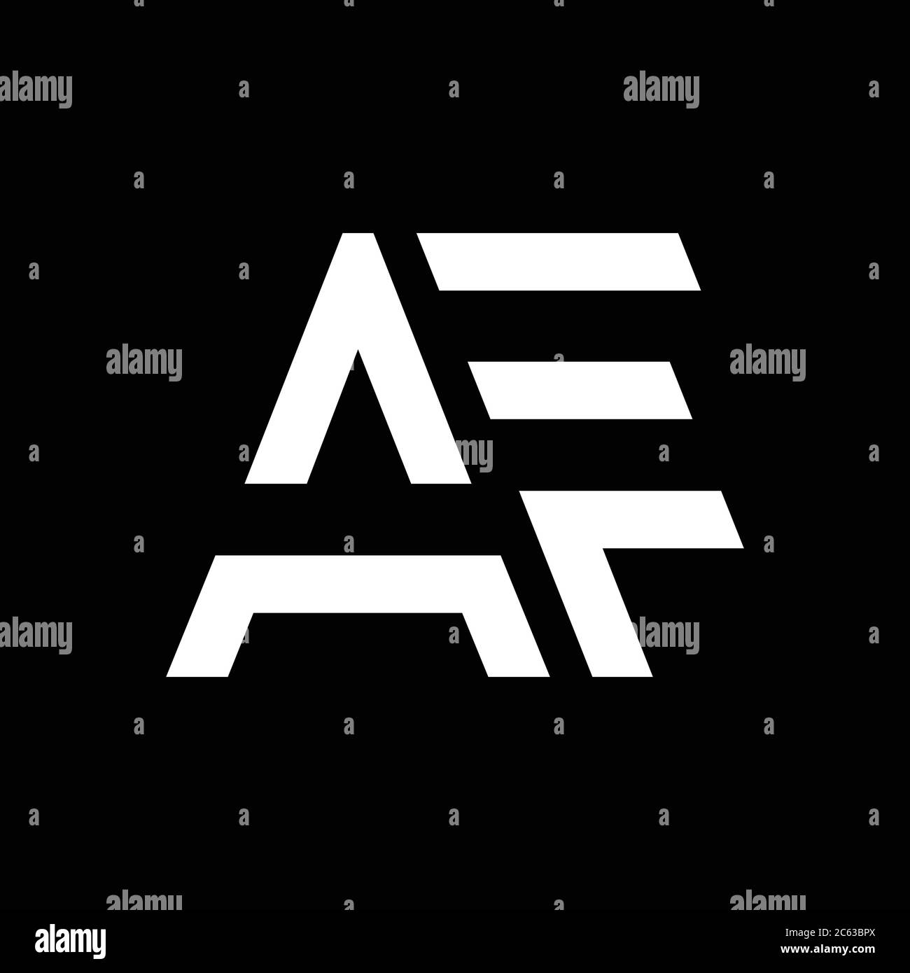 AF Logo Design Business Typography Vector Template. Creative Linked ...