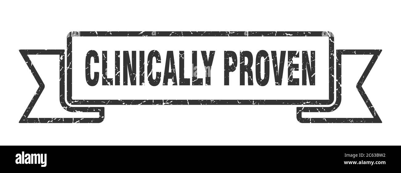 clinically proven ribbon. clinically proven grunge band sign ...