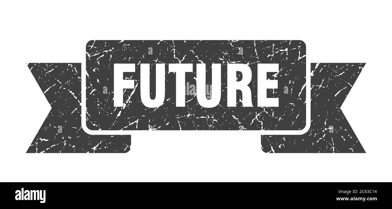 future ribbon. future grunge band sign. future banner Stock Vector ...