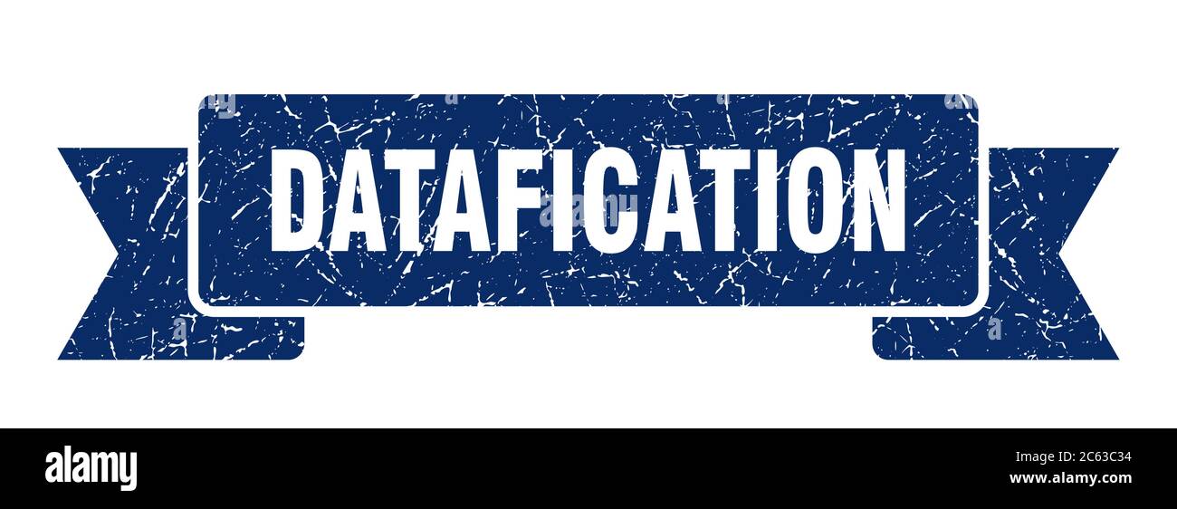 datafication ribbon. datafication grunge band sign. datafication banner ...