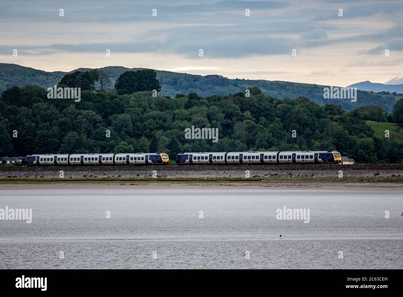Arnside Viaduct, Arnside, Cumbria, 6th July 2020, With English trains ...