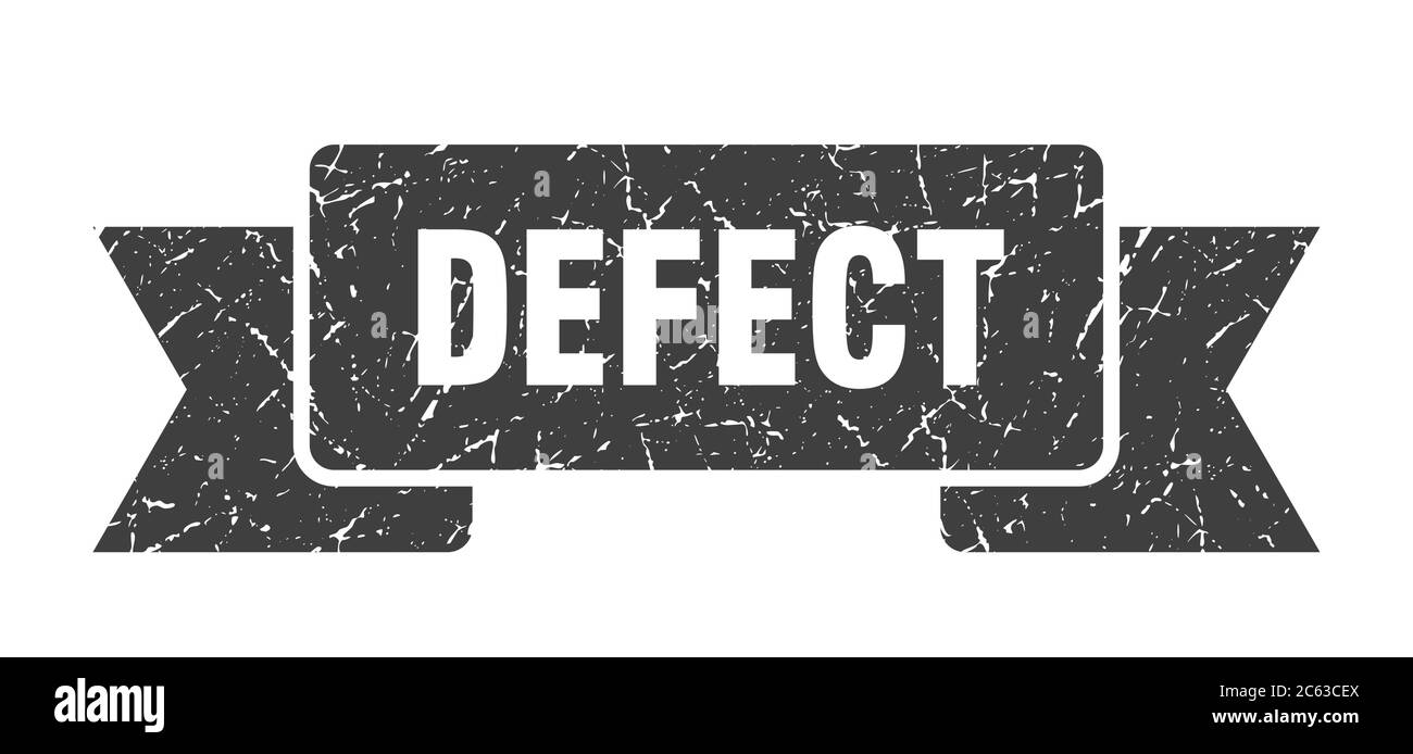defect ribbon. defect grunge band sign. defect banner Stock Vector ...