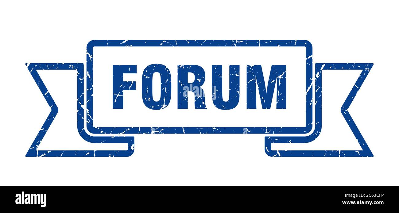 forum ribbon. forum grunge band sign. forum banner Stock Vector Image ...