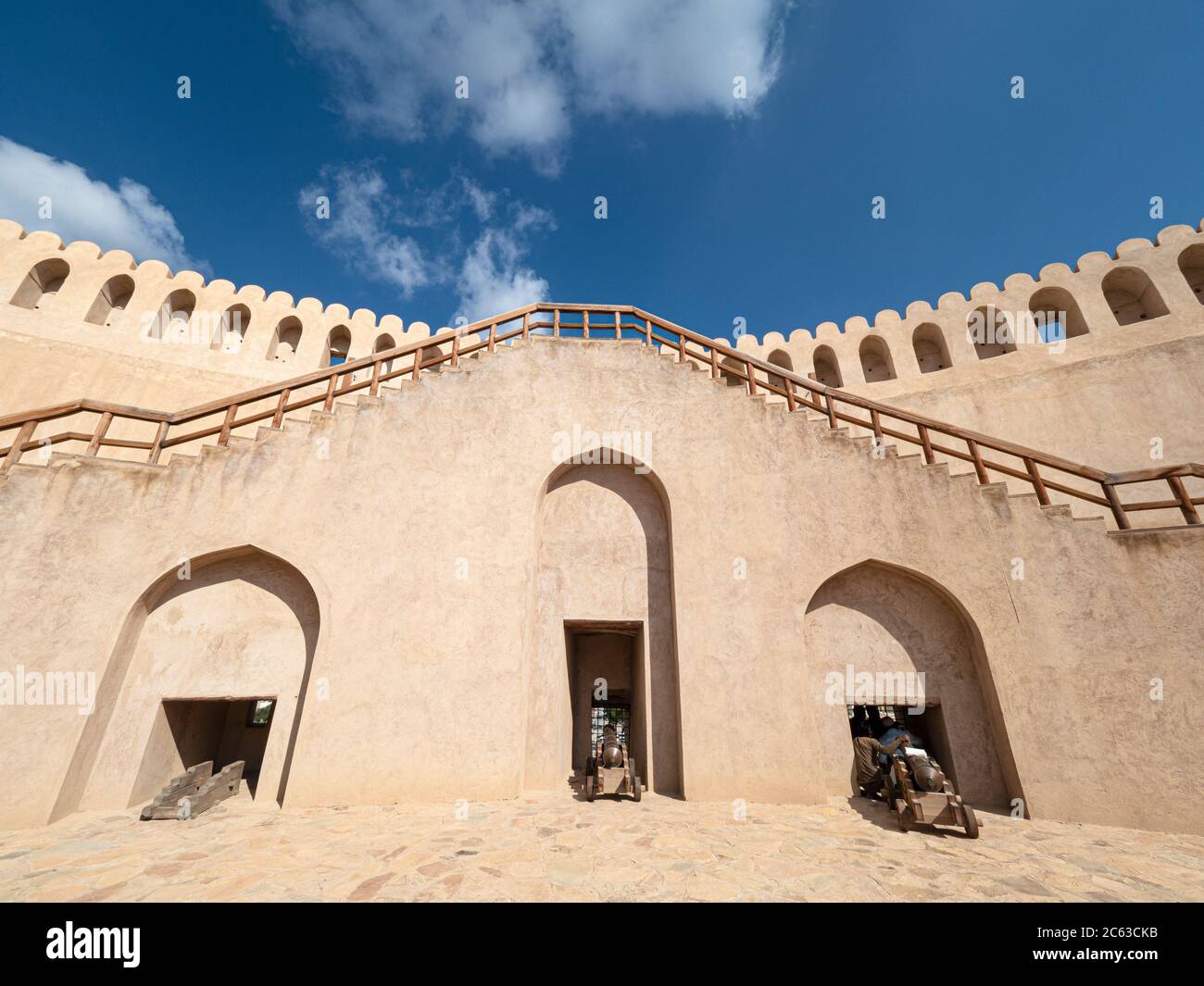 Inside the Nizwa Fort, Nizwa, Sultanate of Oman Stock Photo - Alamy