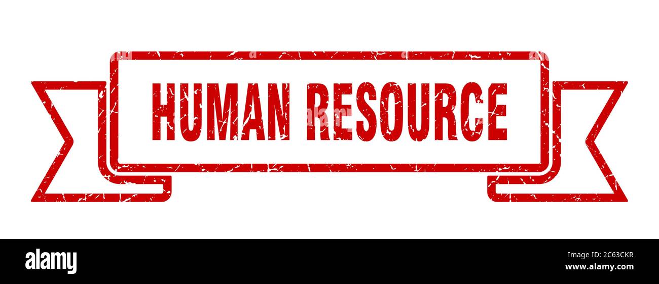 human resource ribbon. human resource grunge band sign. human resource ...