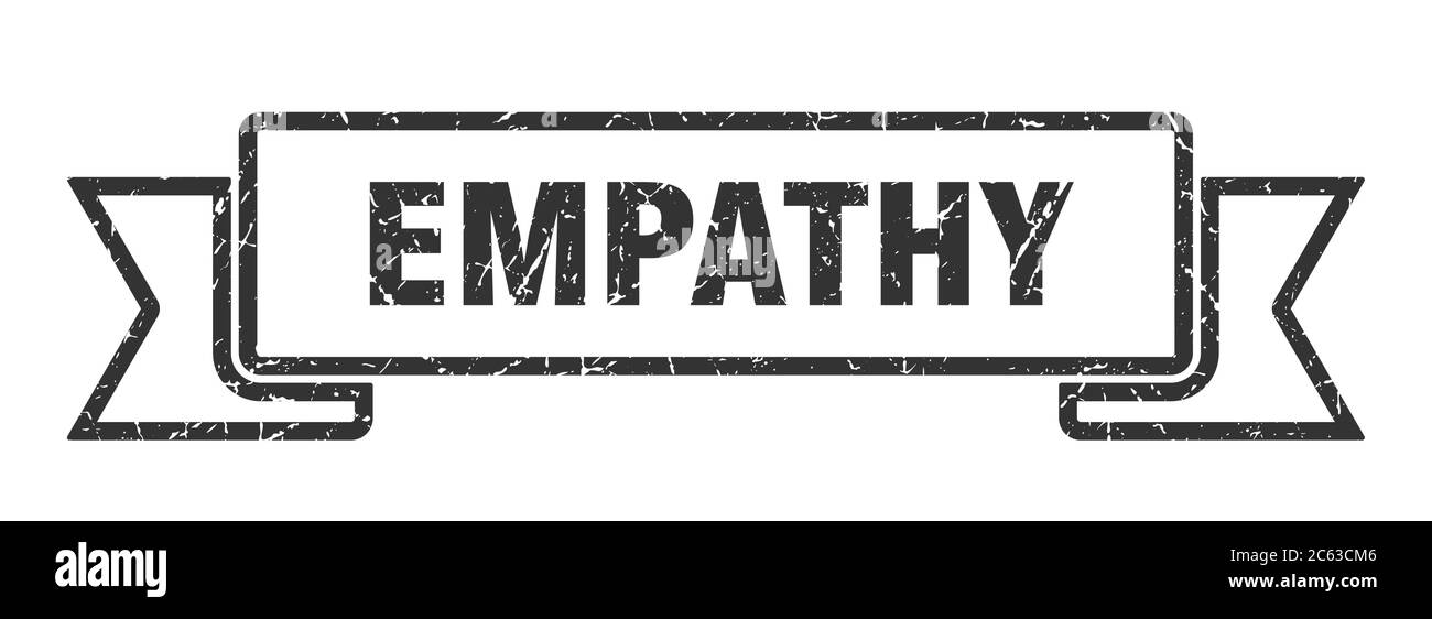 empathy ribbon. empathy grunge band sign. empathy banner Stock Vector ...