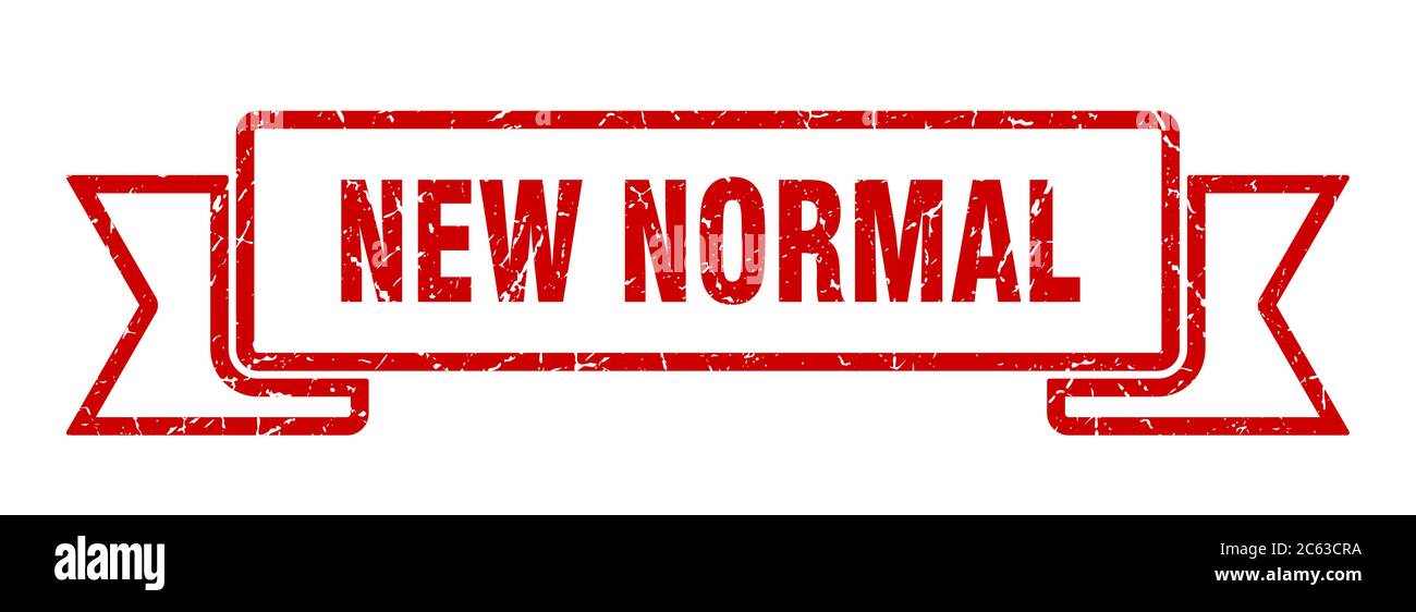 new normal ribbon. new normal grunge band sign. new normal banner Stock ...
