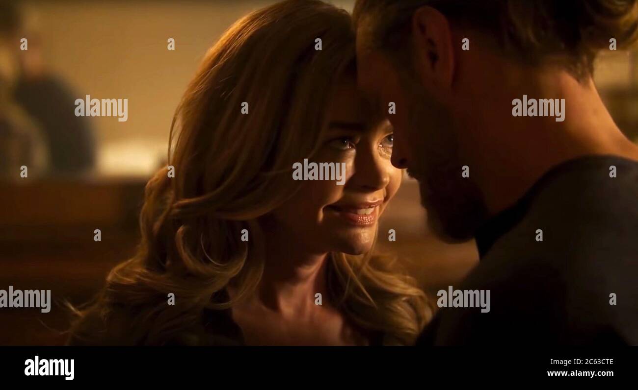 MONEY PLANE, from left: Denise Richards, Adam Copeland, 2020. © Quiver ...