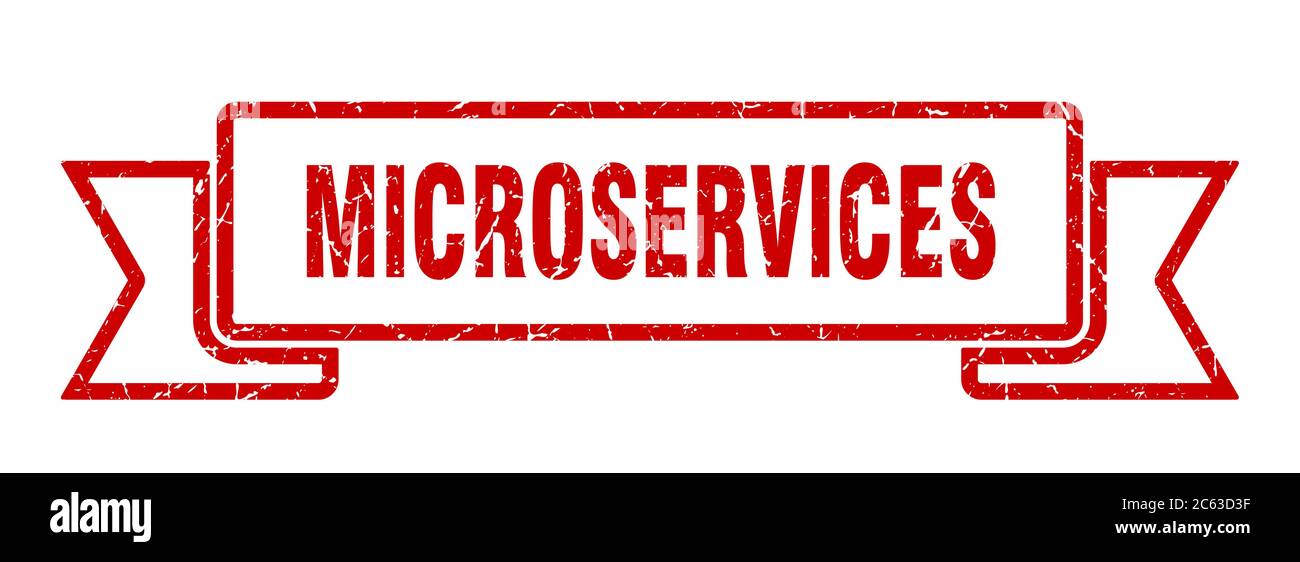 microservices ribbon. microservices grunge band sign. microservices ...