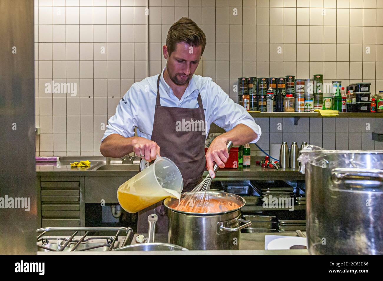 Michelin Star Chef Michael Kempf in Ahrensburg, Germany Stock Photo - Alamy