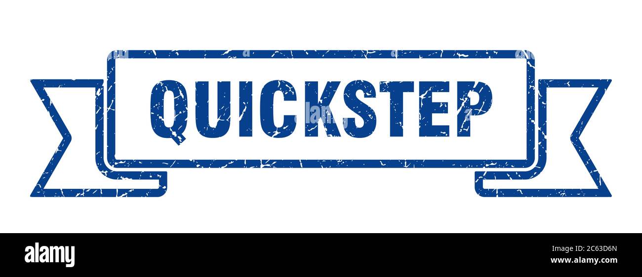 quickstep ribbon. quickstep grunge band sign. quickstep banner Stock ...