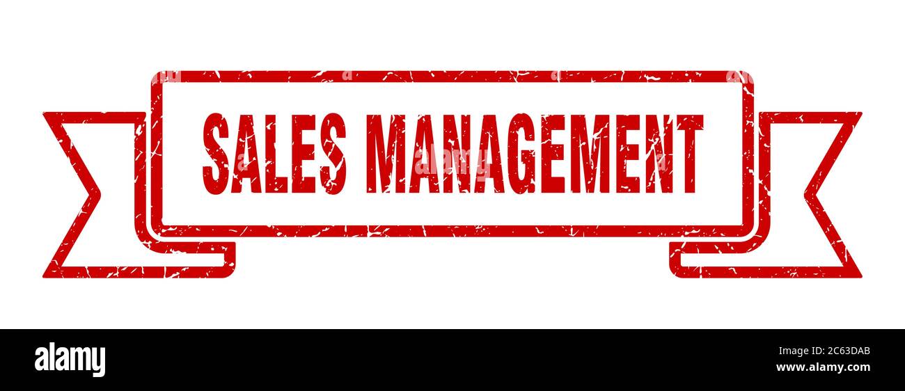 sales management ribbon. sales management grunge band sign. sales ...