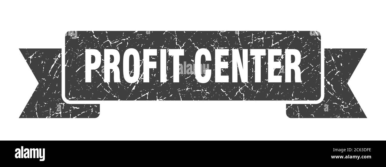 profit center ribbon. profit center grunge band sign. profit center ...