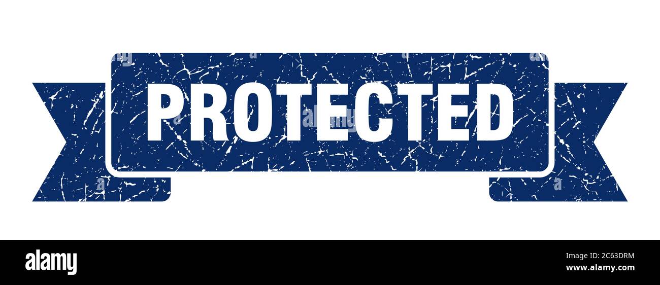 protected ribbon. protected grunge band sign. protected banner Stock Vector Image & Art - Alamy