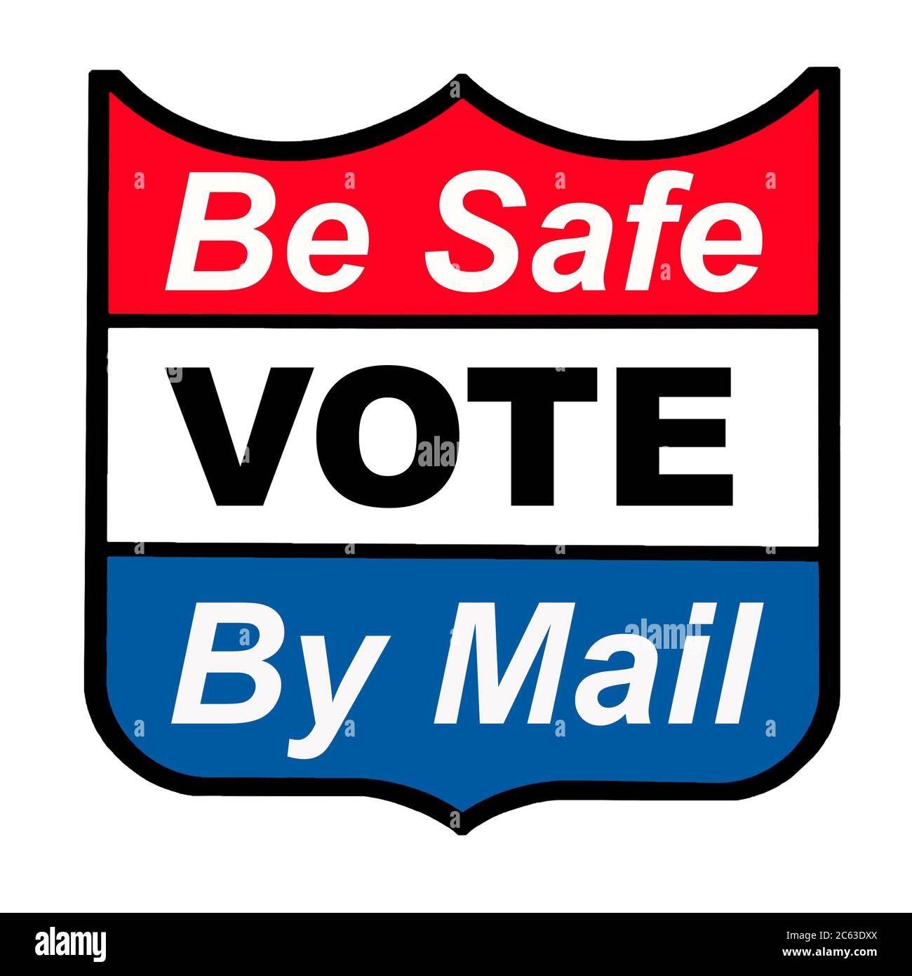 Voting during a pandemic Cut Out Stock Images & Pictures - Alamy